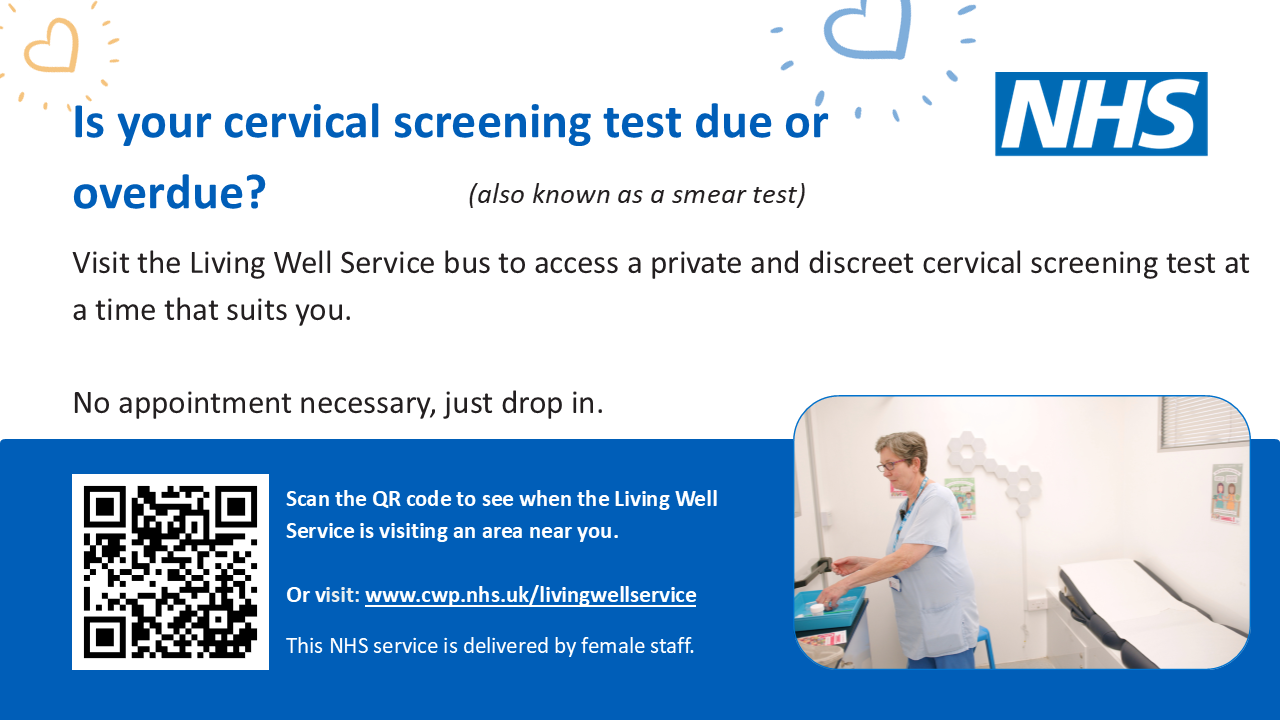 Cervical screening to be piloted on the Living Well Bus in Halton | HBC ...